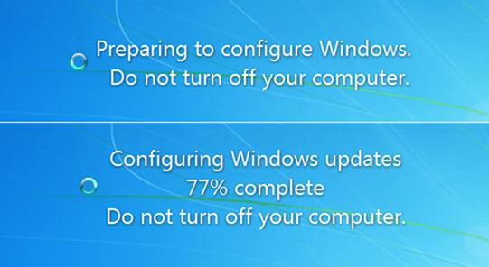 When it says “Do not turn off your computer” what happens if I do ...